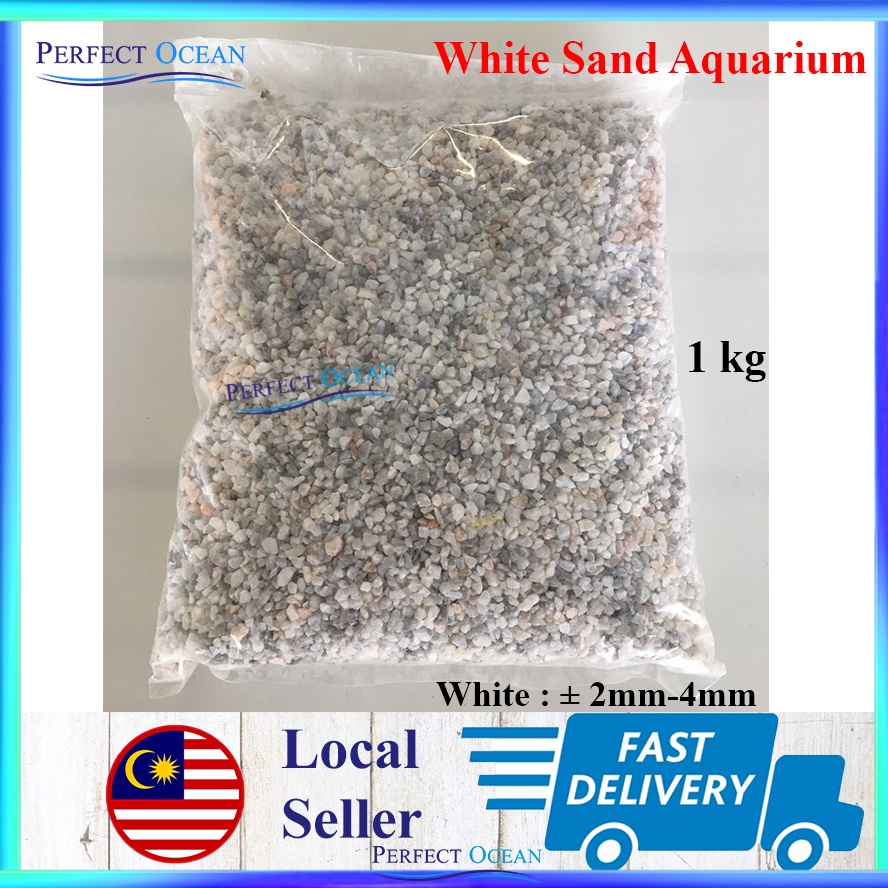 Crystal Black Sand / White Sand Aquarium Gravel Pasir Hitam Putih ...