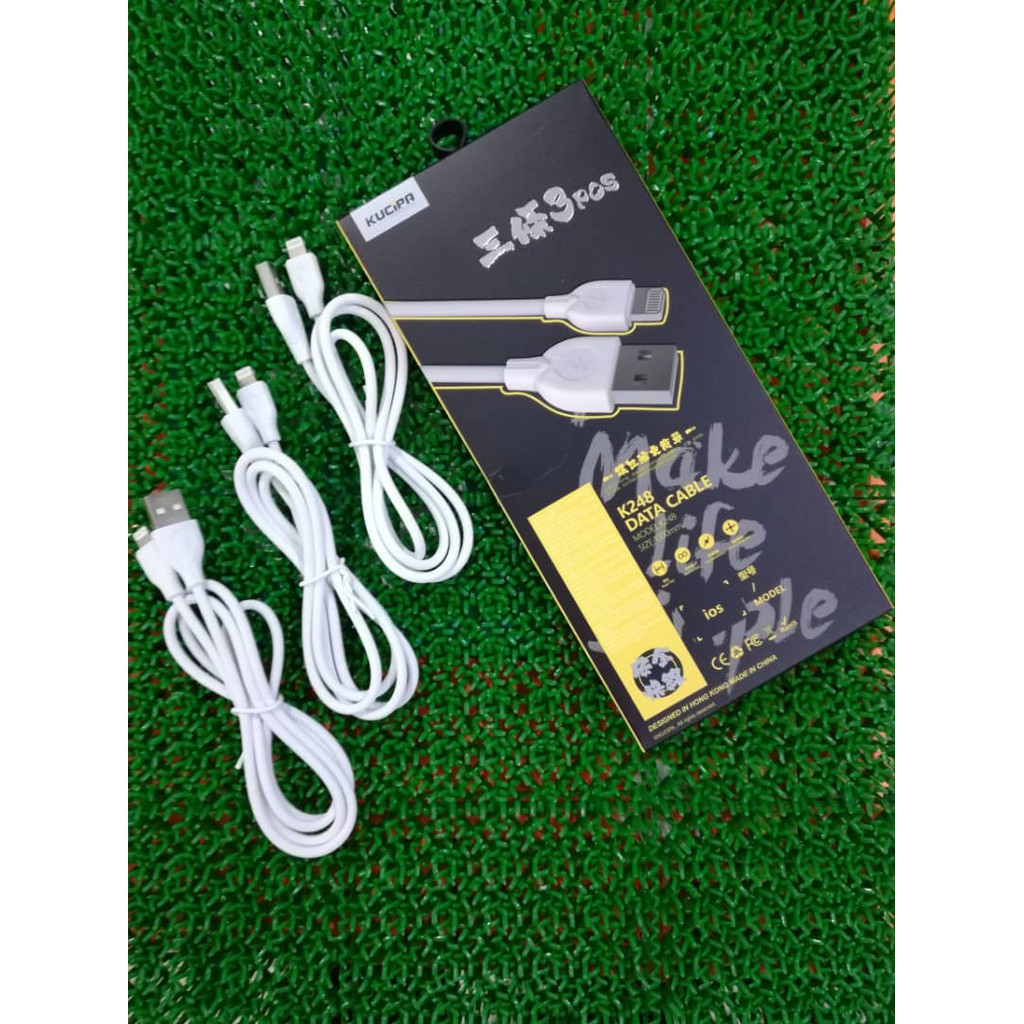 KUCIPA IOS USB CABLE ( 3pcs Per Box ) | Shopee Malaysia