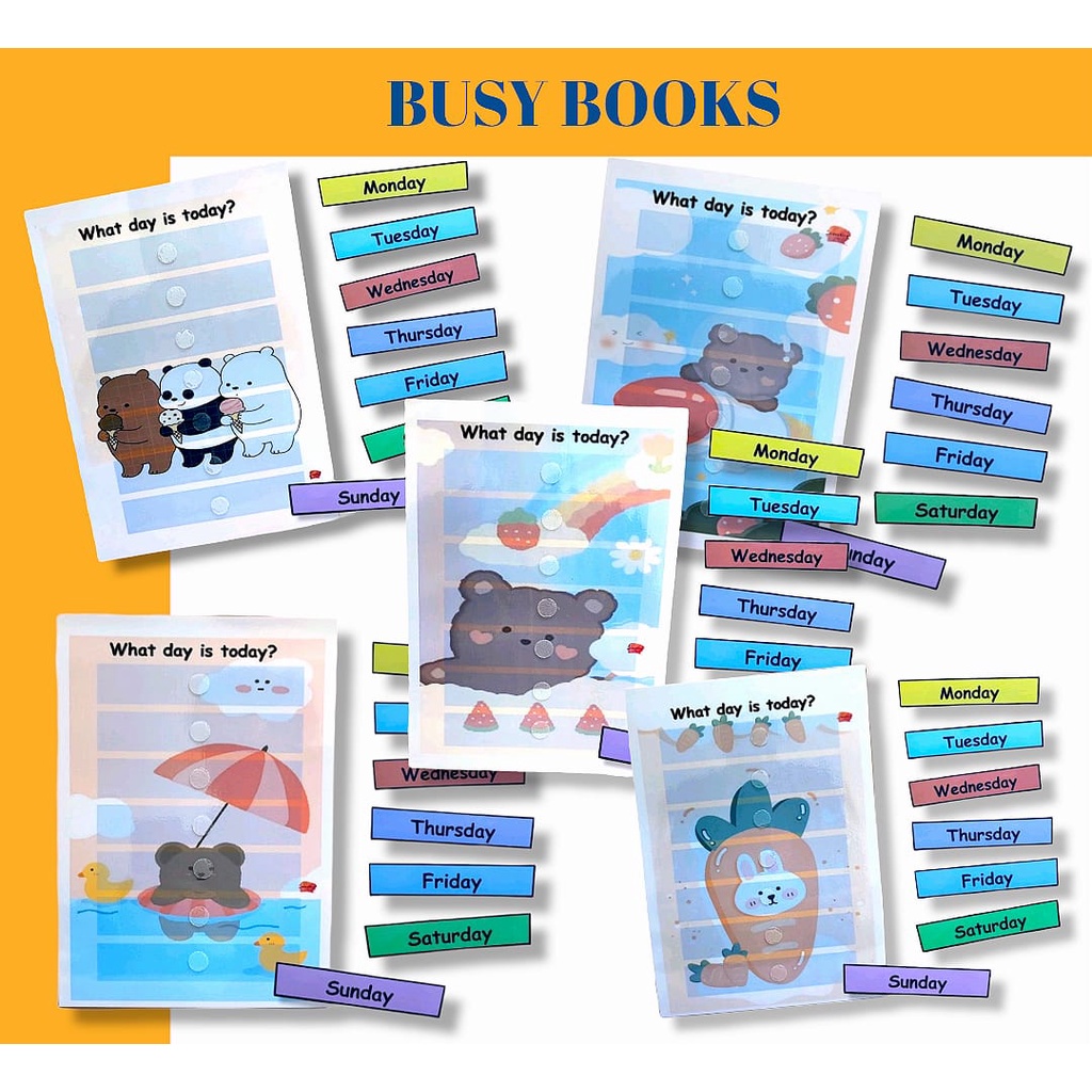 Quiet Book for kids Montessori Busy Book for 4 years Kids Early ...