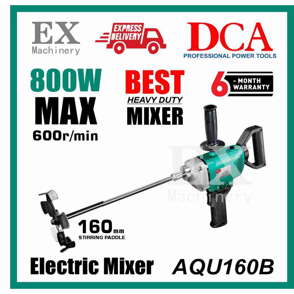 DCA AQU160B Electric Mixer | Mixer Blender | Cement & Concrete & Paint ...