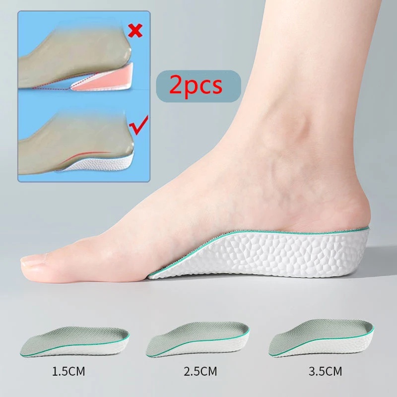 1 Pair Arch Support Invisible Height Increase Half Insole for Men Women ...