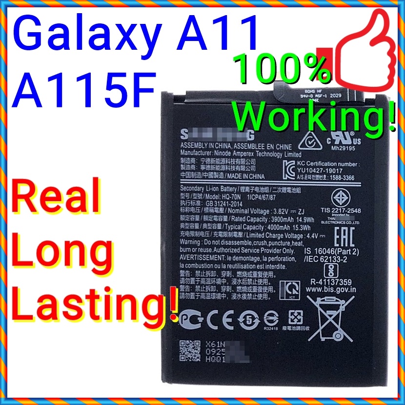 (15W Fast Charging) NEW ORI Long Lasting Stable Battery HQ-70N for ...