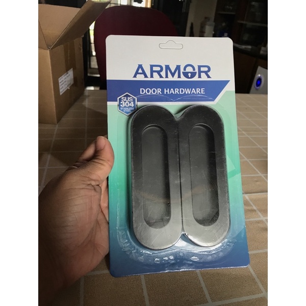 Armor Flush Pull Handle Black /Stainless Steel | Shopee Malaysia
