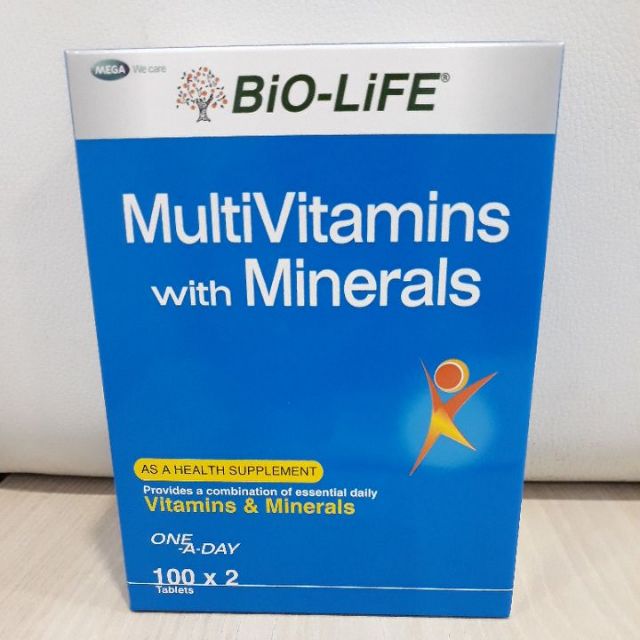 Bio-Life Multivitamins with Minerals 100'sx2(Exp:07/08/2020) | Shopee ...