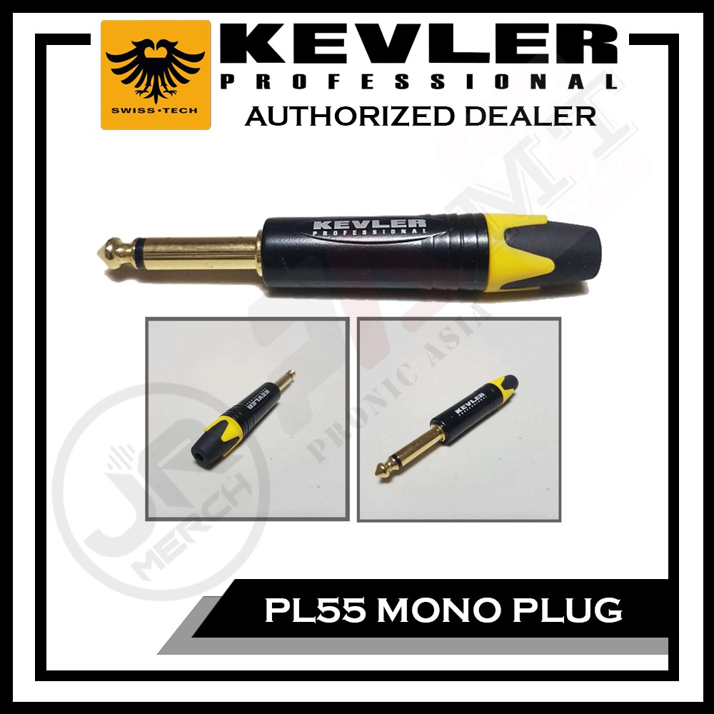 KEVLER 6.35mm Mono Male PL55 Plug (Kevler-PL55M) Sold per pc | Shopee ...