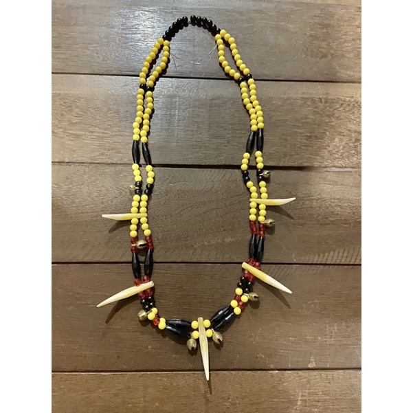 BN003 Sarawak Traditional Bead Manik 3 strings Necklace Handicraft ...