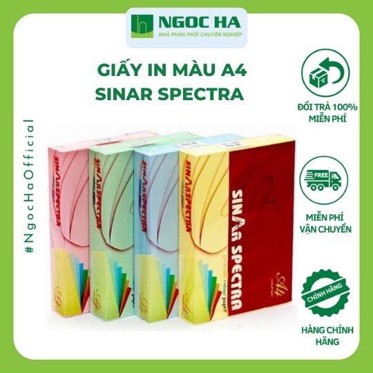 Sinar Spectra A4 color printing paper, 1 carton = 5 reams | Shopee Malaysia