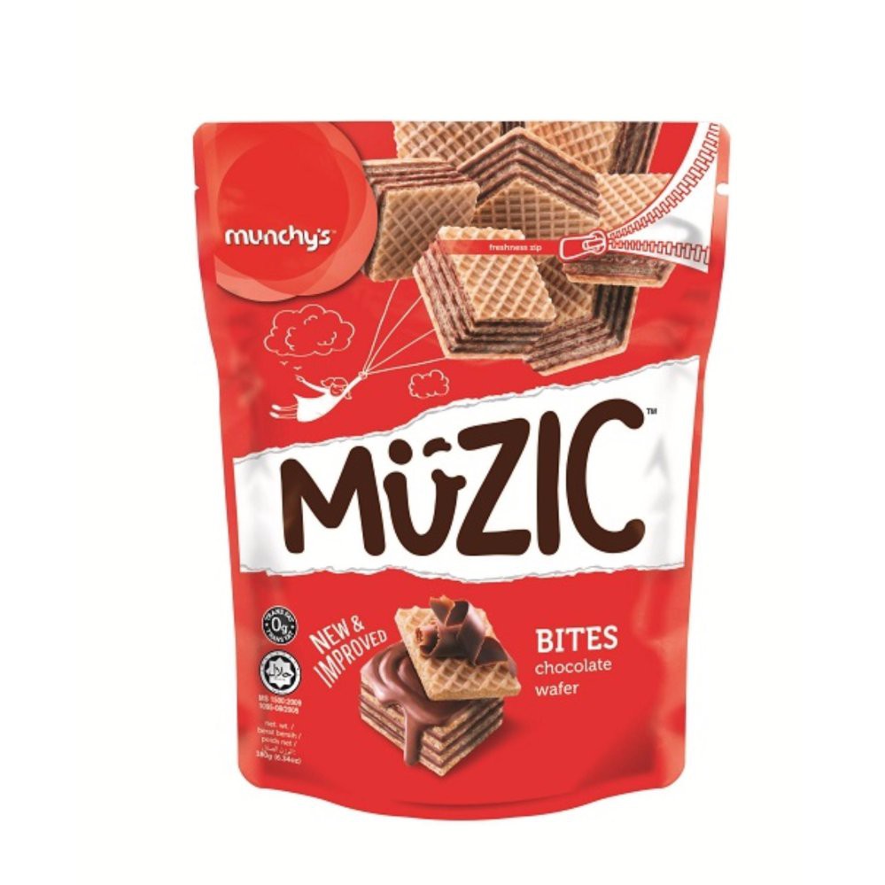 Munchy'S Muzic Chocolate Maestro Wafer Cubes 200G | Shopee Malaysia