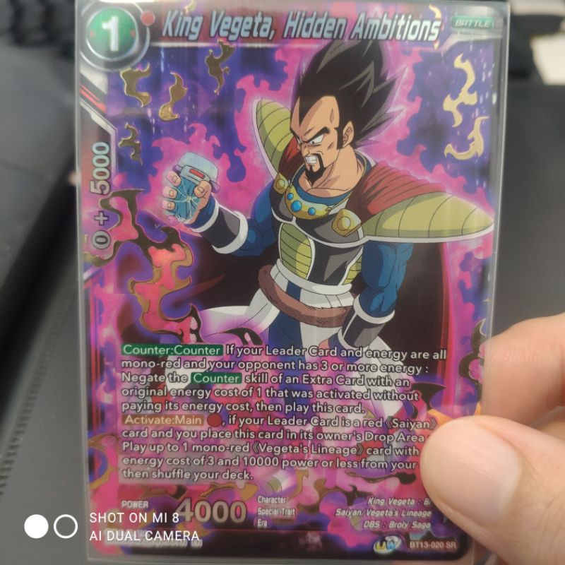 Dragon Ball Super CCG TCG I BT13-020 SR King Vegeta, Hidden Ambitions (foil) | Shopee Malaysia