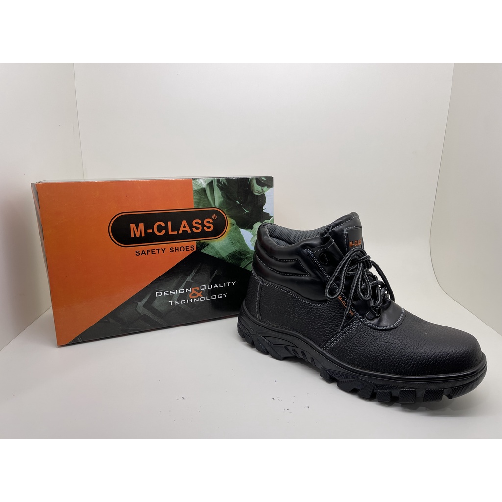 Safety Shoes M-Class 123M Mid Cut Lace Up Safety Boots Work Shoes Steel ...