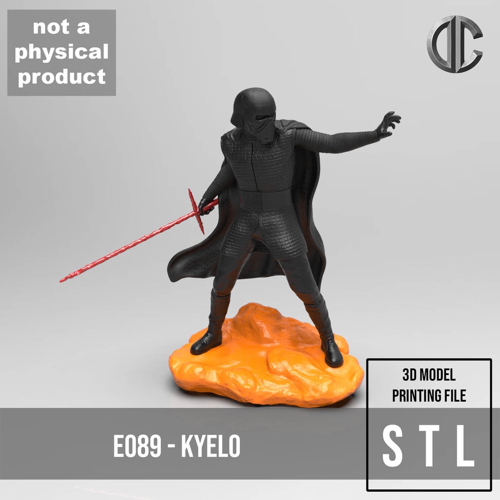 ( DIGITAL ) E089 - Movie character design, the full black suit keylo ...