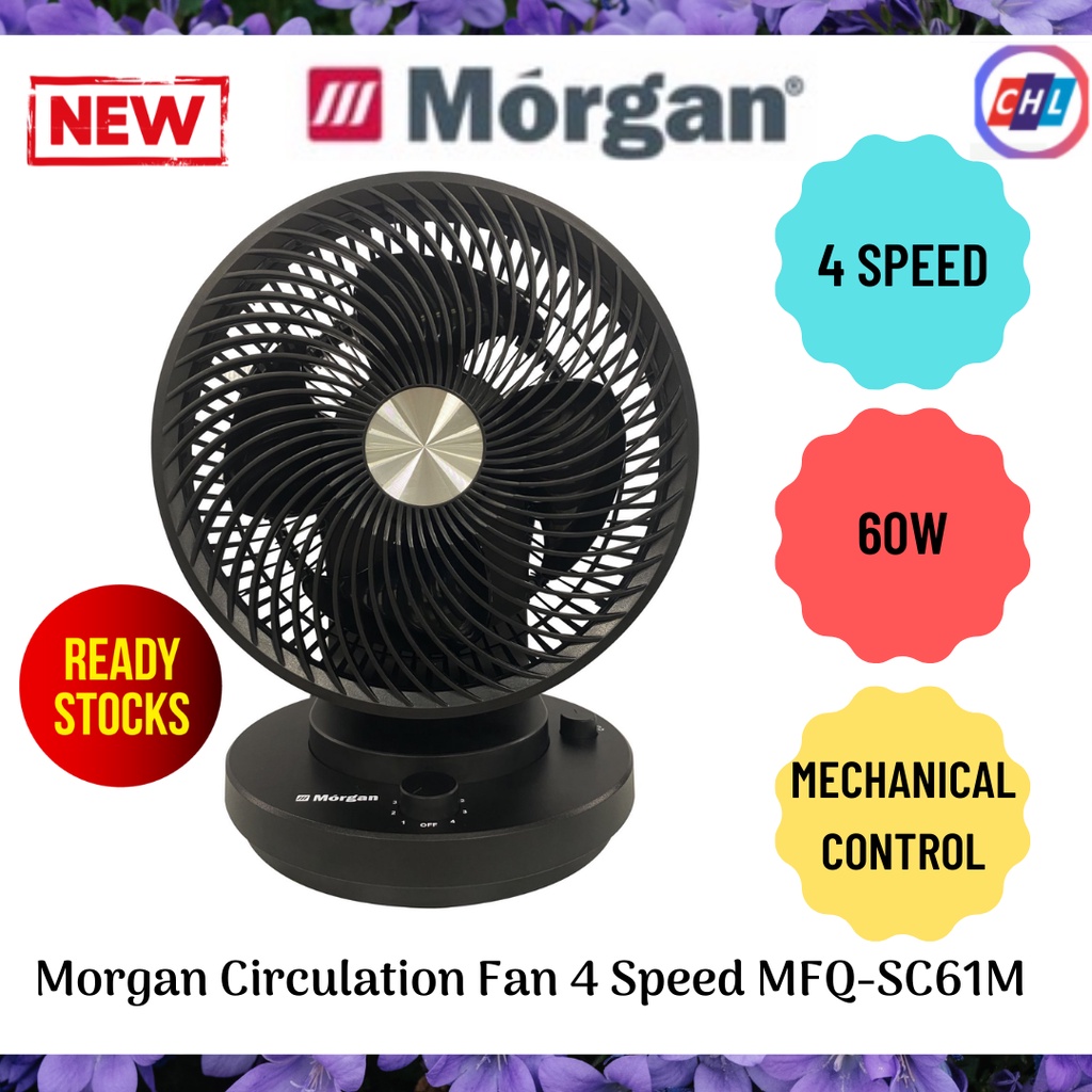 Morgan Circulation Fan 4 Speed MFQ-SC61M (READY STOCK) | Shopee Malaysia