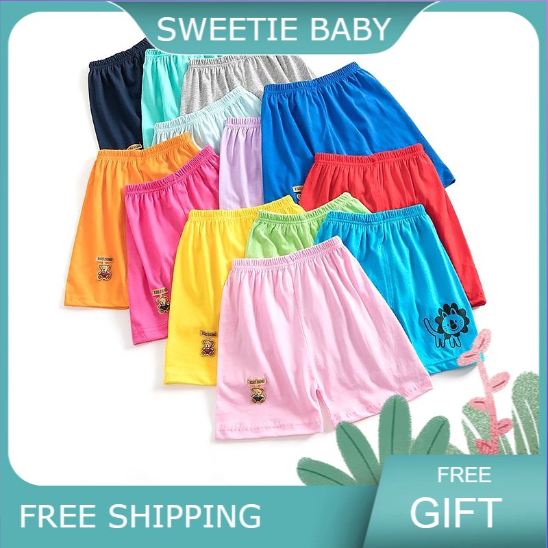Summer 0-4Y Children Shorts Cotton Shorts For Boys Girls candy color ...