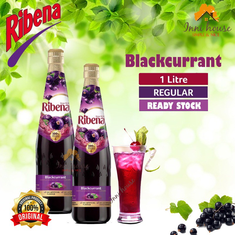 Ribena Blackcurrant Fruit Juice Drinks - Original Blackcurrent/Glucose ...