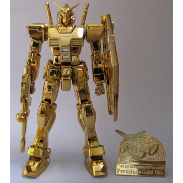 BANDAI HG 1/144 RX-78-2 Gundam ver.G30th Premium Gold version limited model kit | Shopee Malaysia