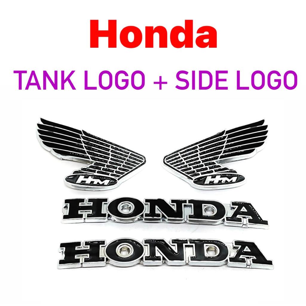 HONDA C70 LOGO SET (ST) // HONDA WING EMBLEM STICKER ABS HONDA FUEL ...
