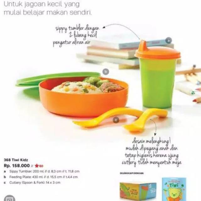 Tupperware Tiwi Kids (Toddler Dining Set) | Shopee Malaysia