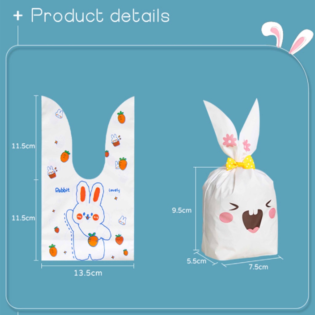 10pcs Kids Loot Bags Birthday Party Goodies Bags - Bunny Ear Goodie ...