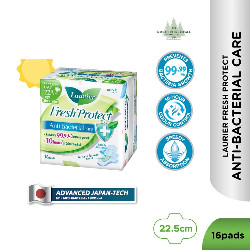 LAURIER Fresh Protect Ultra Slim (22.5cm x 16s) | Shopee Malaysia