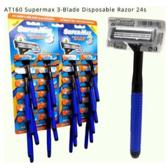 [READY STOCK] Super-Max Triple Blade Disposable /Supermax 3 Razor ...