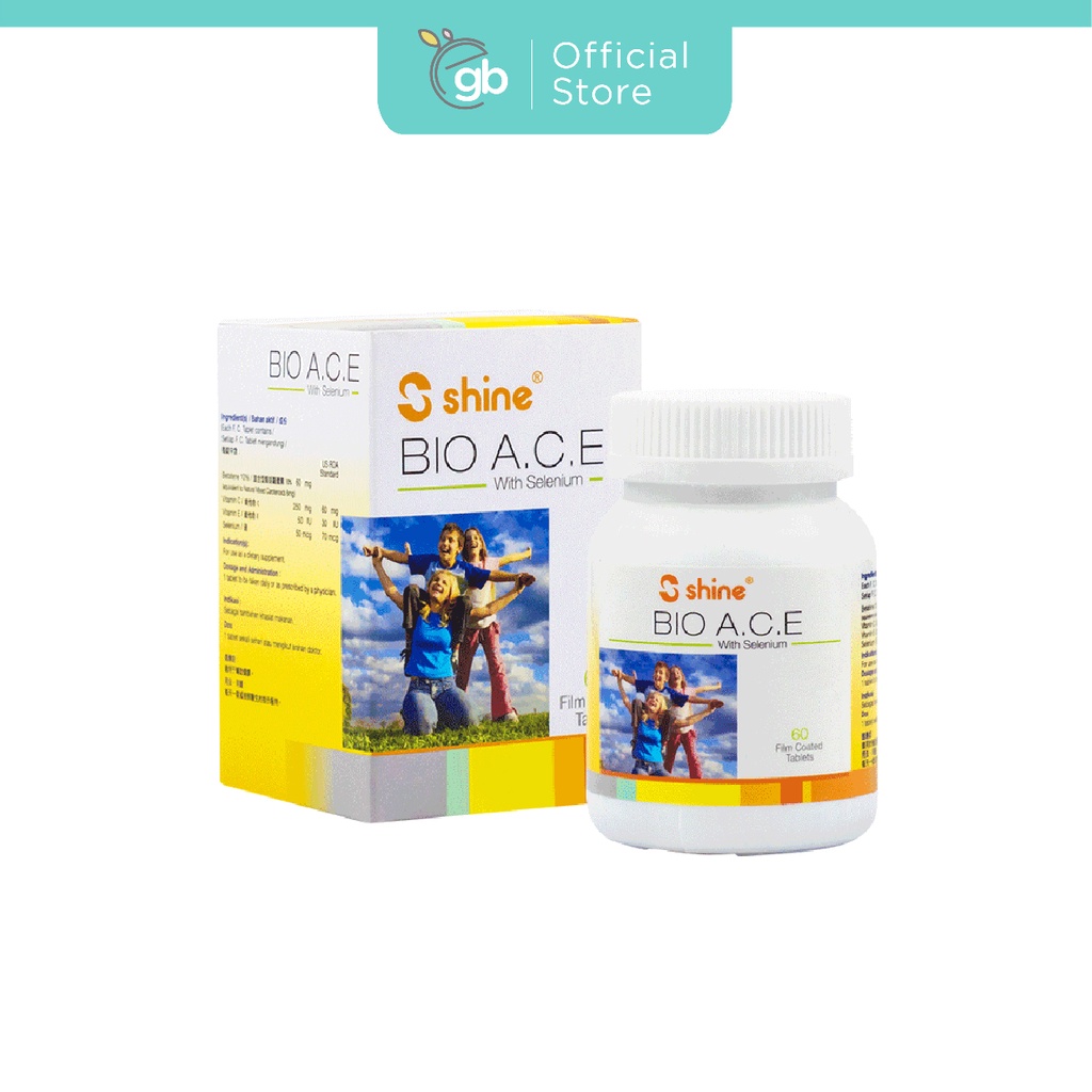 Shine Bio A.C.E. with Selenium Film Coated Tablet | Shopee Malaysia