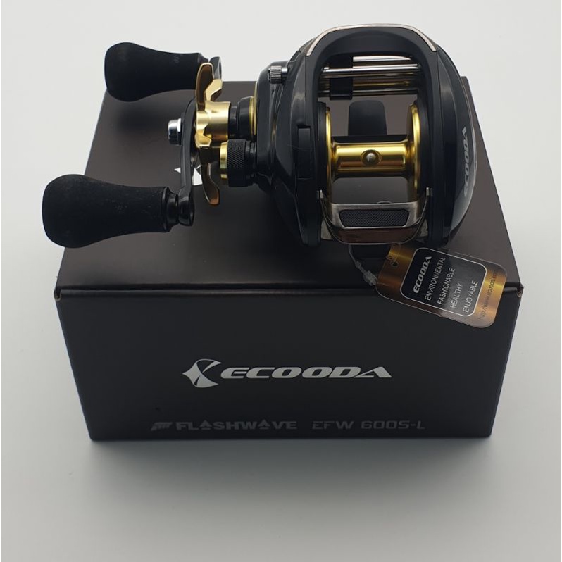 ECOODA FLASHWAVE EFW600S-L OVERHEAD LOW PROFILE JIGGING REEL # BAITCAST ...