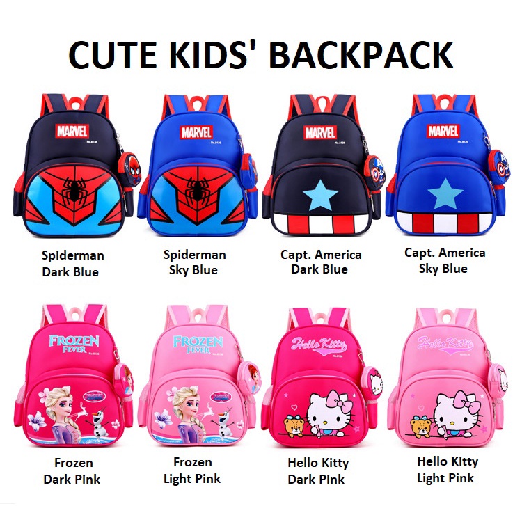 Preschool Bag Kindergarten School Beg Baby Bag Bayi Lelaki Marvel ...
