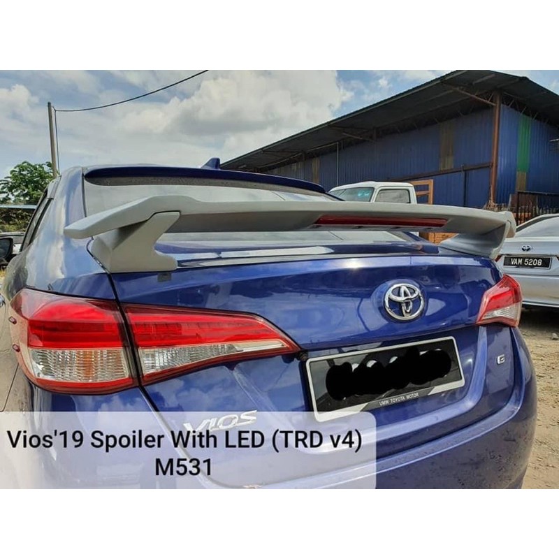 Toyota vios ncp150 thailand trd v4 rear boot trunk spoiler wing 2013 ...