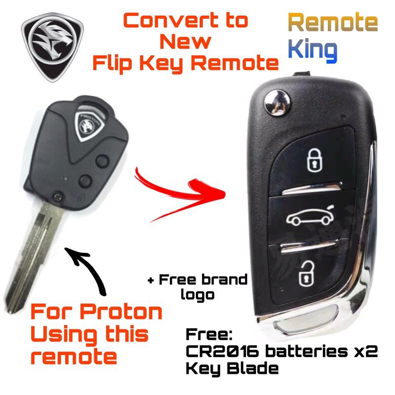 Proton Saga Waja Flip Key Remotej/x | Shopee Malaysia