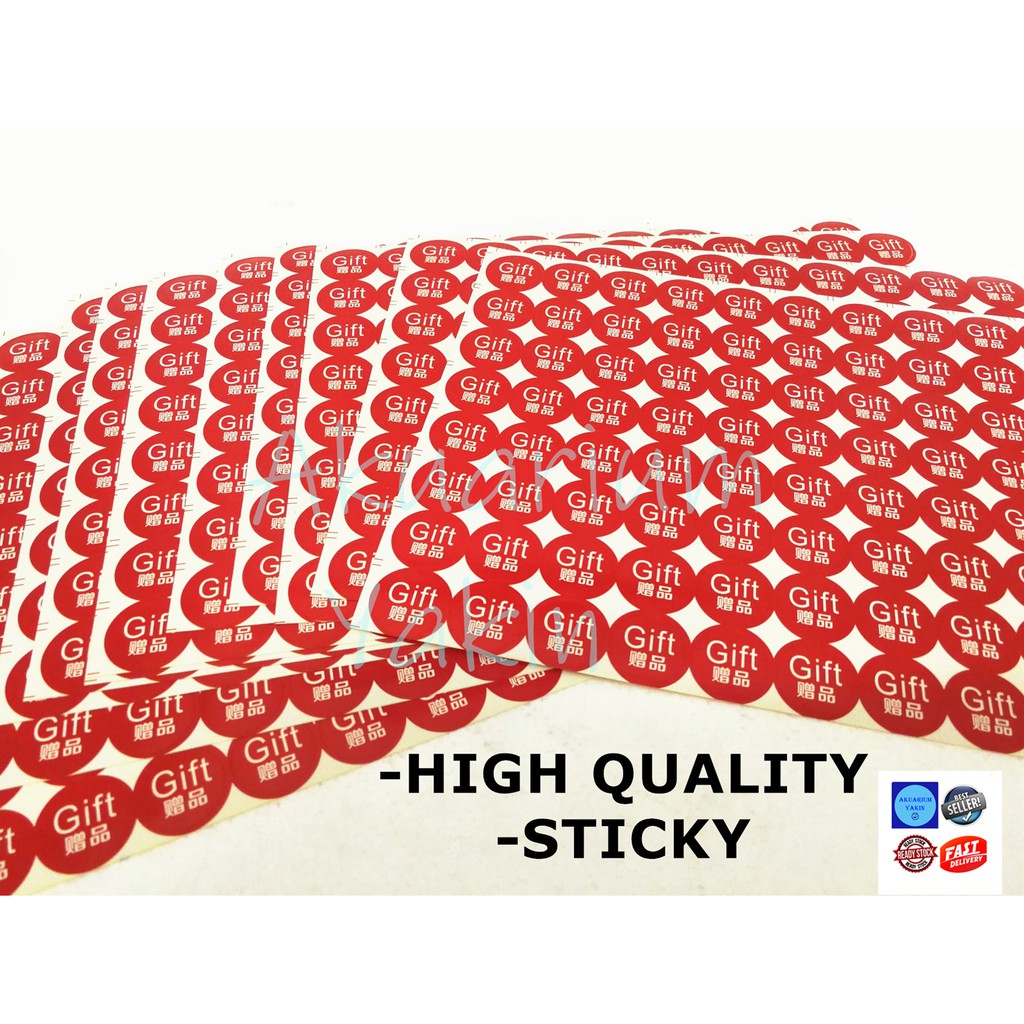 FREE GIFT Round Stickers | Shopee Malaysia