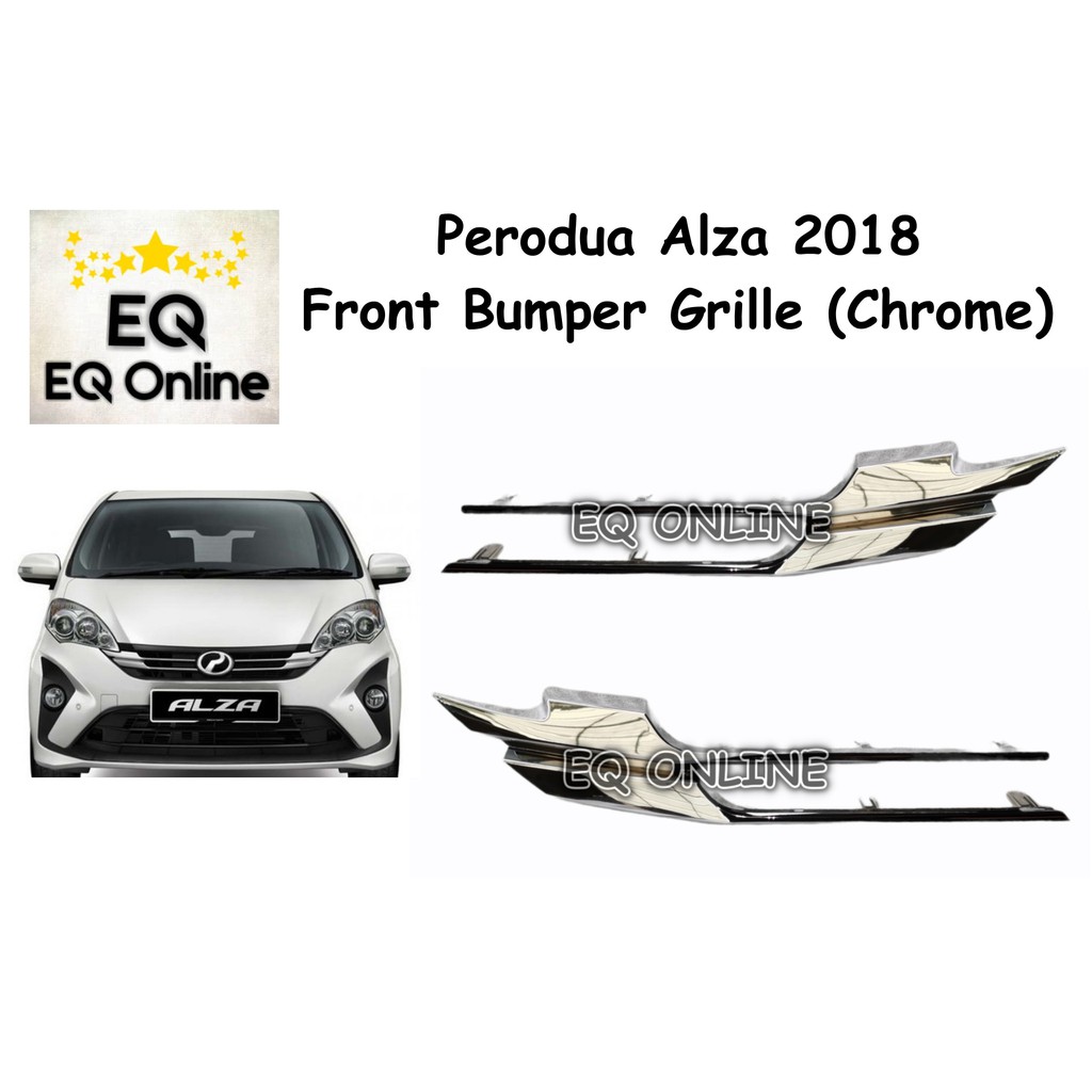 Perodua Alza 2018 Front Bumper Grille (Chrome) Grill Sarong Depan ...