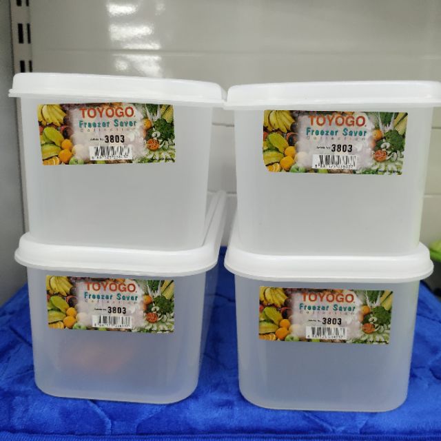 1 2 3 4pcs Stackable Toyogo 3803 Container Freezer Organizer Vegetables ...