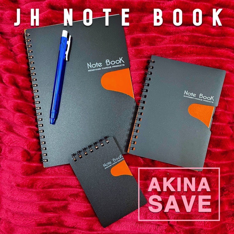 AKINA SAVE Jh A7 / A6 / A5 Spring Note Book With PVC Cover 100 pg Paper ...