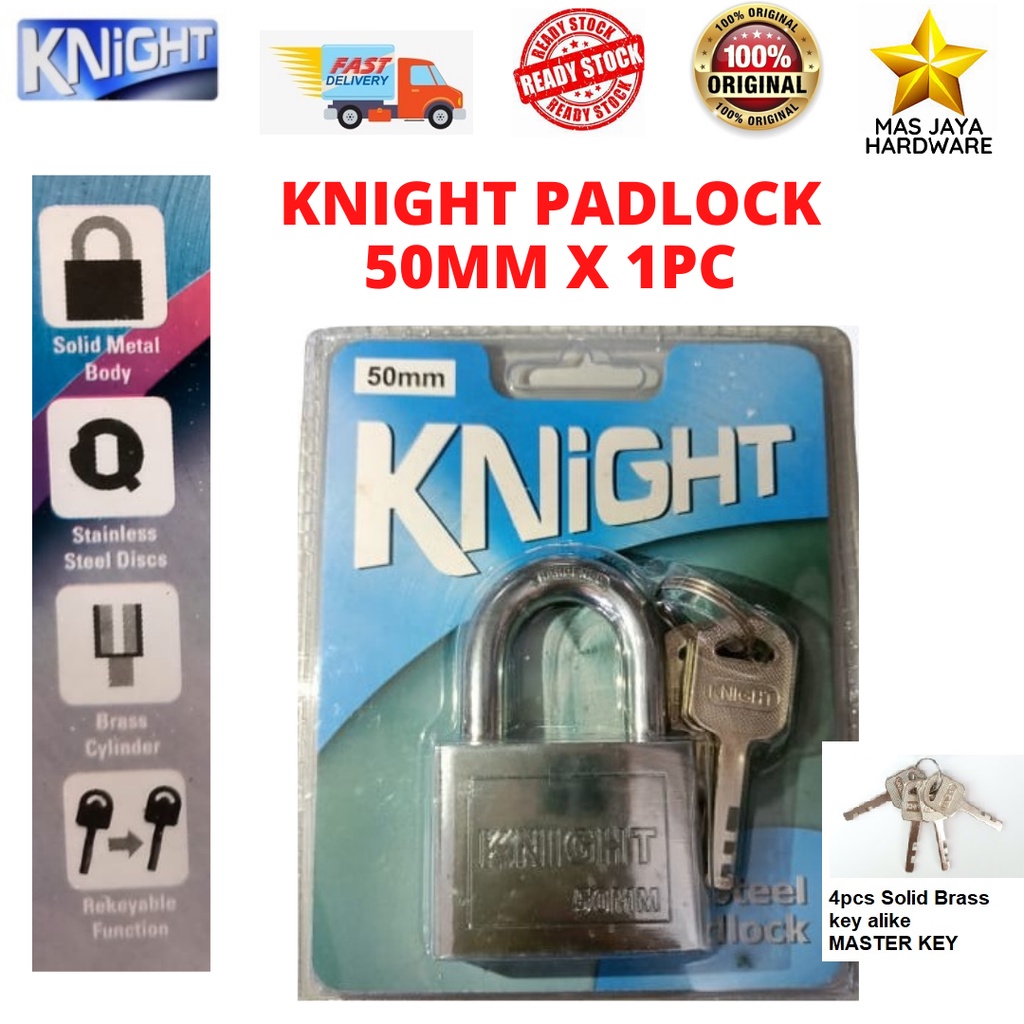 [100% ORIGINAL] KNIGHT HEAVY DUTY HARDENED STEEL KEY A-LIKE ANTI CUT ...