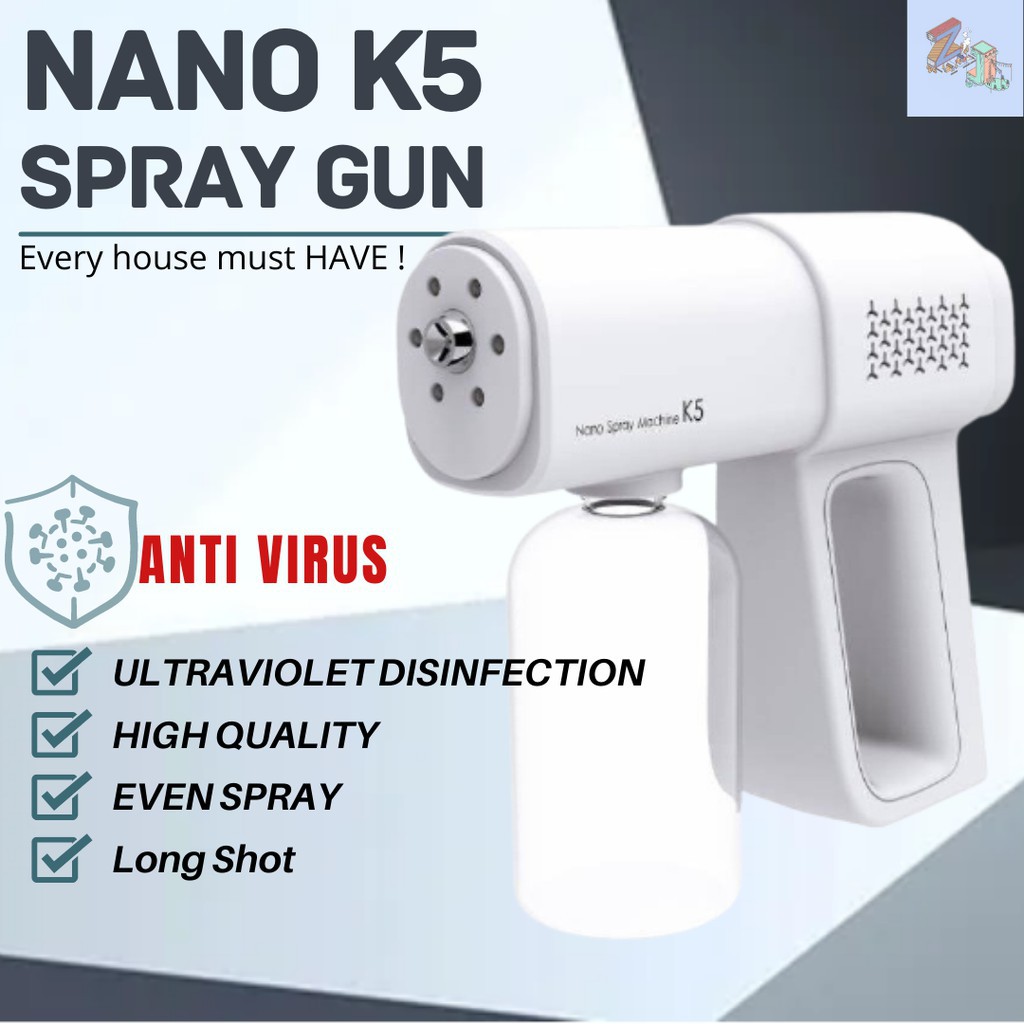 Nano Spray Gun K5 Wireless Handheld Portable Disinfection Sprayer ...