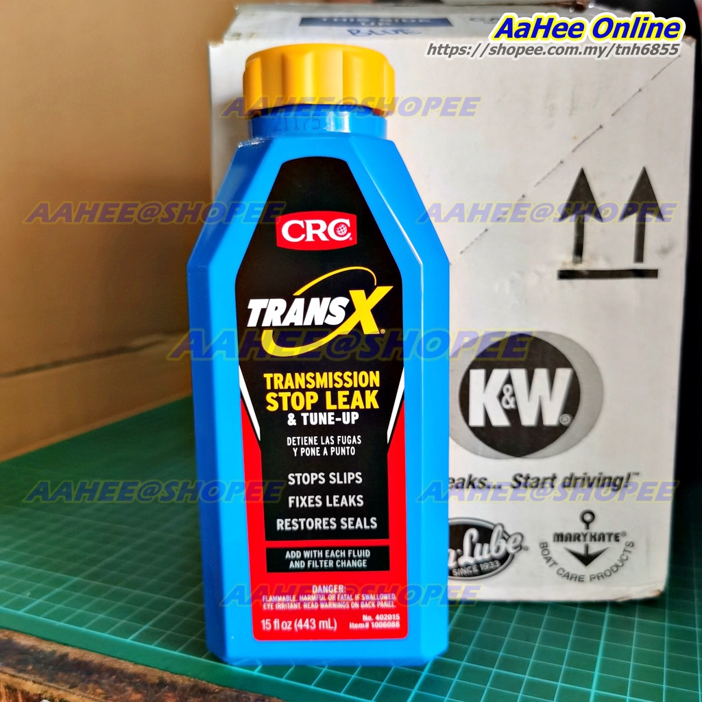 CRC K&W TRANSX TRANSMISSION STOP LEAK & TUNE-UP 402015 AUTOMATIC GEAR ...