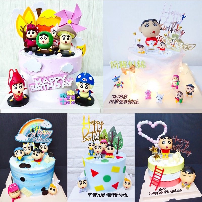 IMOCHI 蜡笔小新 蛋糕装饰摆件 shinchan cake topper decoration | Shopee Malaysia
