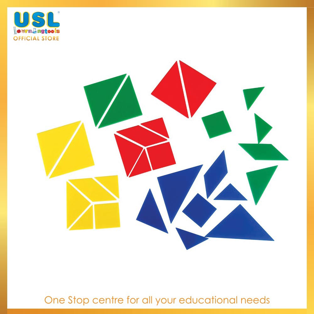 Coloured Tangram Set - Manipulative & Mathematics | Shopee Malaysia