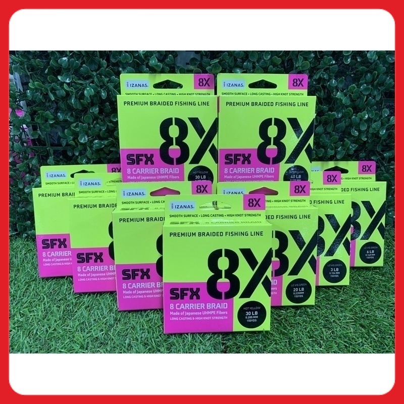 Sufix SFX 8X Carrier Braid Premium Braided Fishing Line (150 Yards/135 ... Sufix SFX 8X Carrier Braid Premium Braided Fishing Line (150 Yards/135 ...