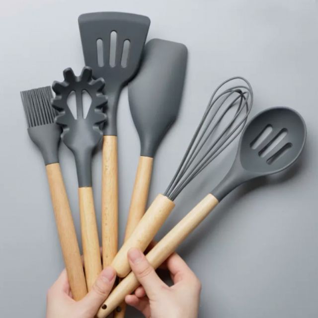 READY STOCK🔥SILICONE KITCHEN UTENSILS SET🔥SET SENDUK SILICONE VIRAL 🔥 ...