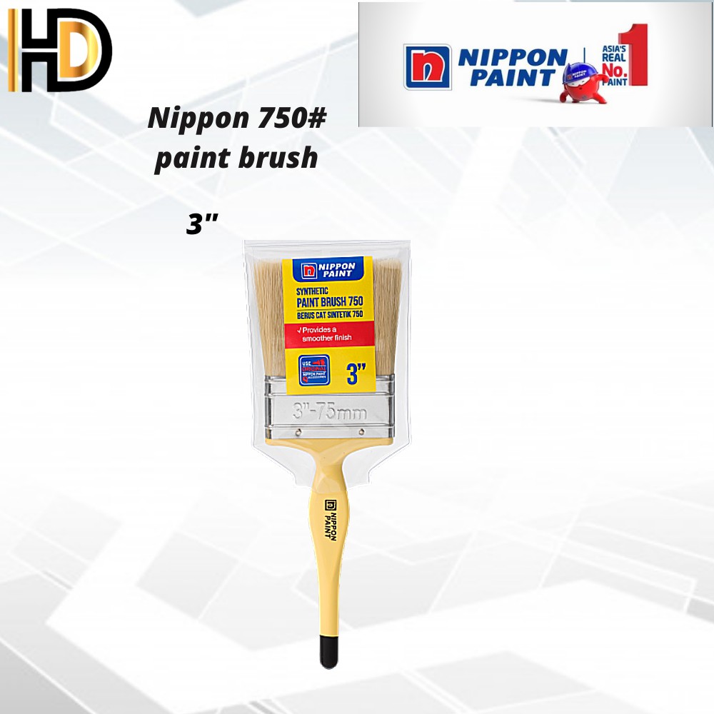 Original Nippon Paint Brush 750 Heavy Duty CAT rumah dingding minyak ...