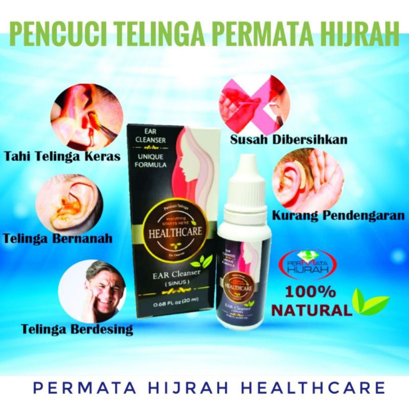 UBAT TELINGA PENCUCI EAR CLEANSER PERMATA HIJRAH TAHI TELINGA KERAS ...