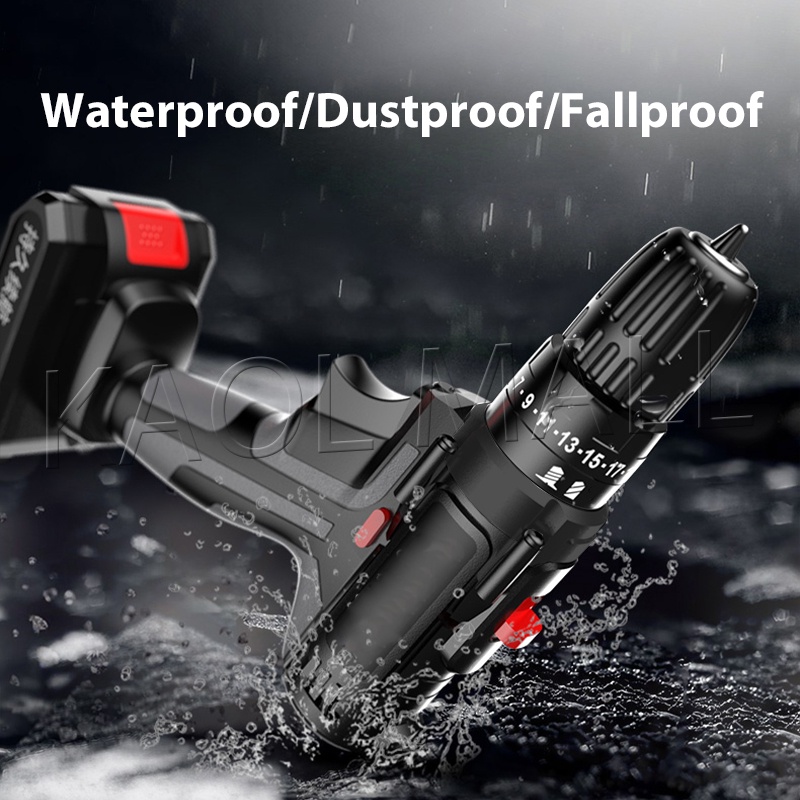 Cordless Drill Batteri Set Impact Drill bits Battery Electric ...