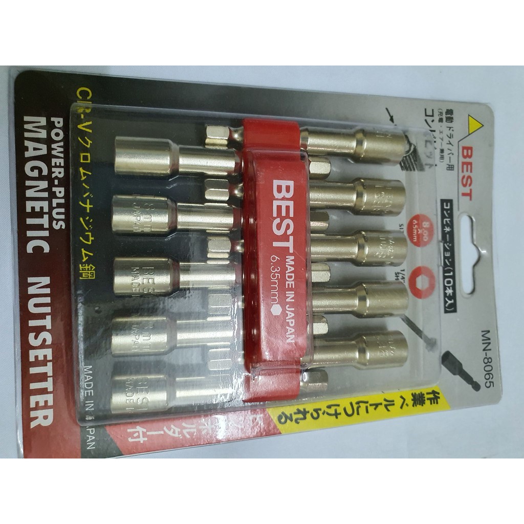 8mm Hex Magnetic Nut Driver Socket/ Drill Bit/ Pemutar skrew/ Magnetic ...