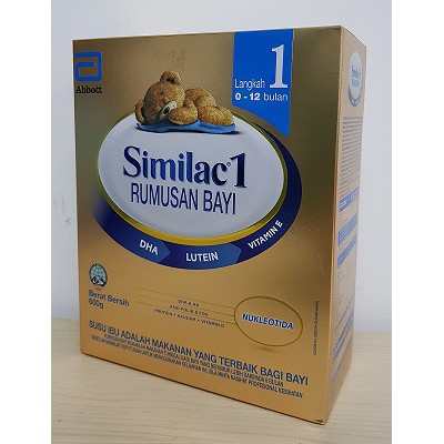 SIMILAC 1 RUMUSAN BAYI 0-12 Bulan ( 600g x 1 Box ) Exp : 01/2024 ...