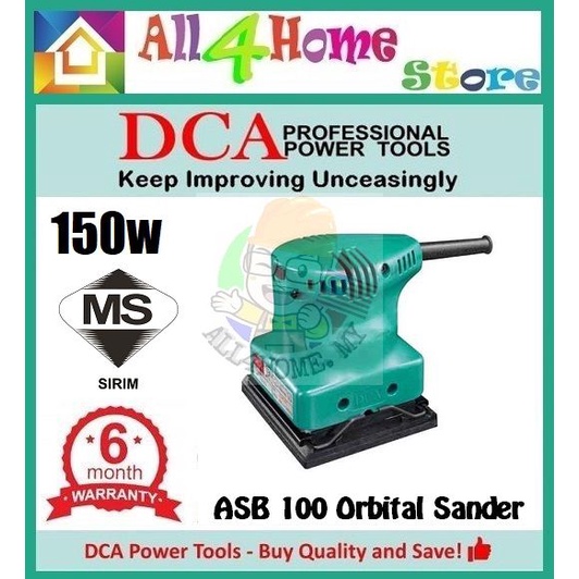 DCA ASB 100 Orbital Sander 125mm | Shopee Malaysia