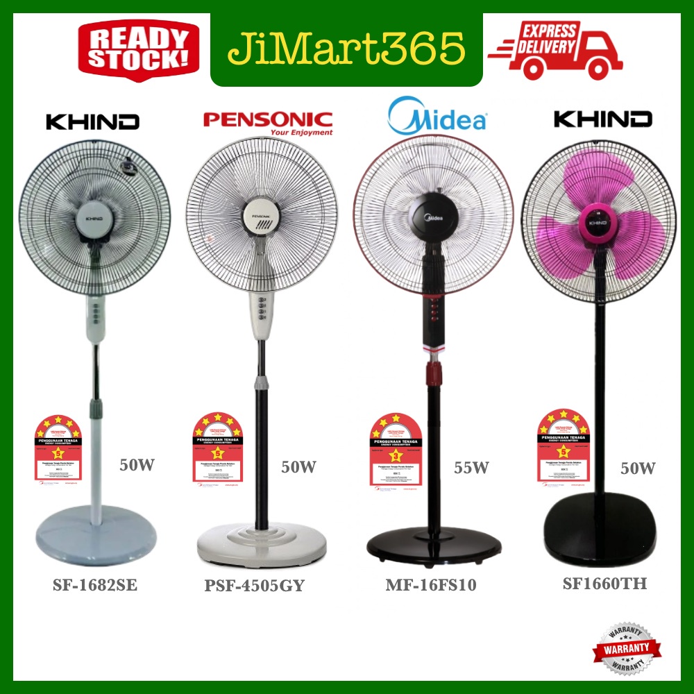 [Khind/Pensonic] 16” Stand Fan PSF-4505GY, SF1682SE, SF1660TH Kipas ...