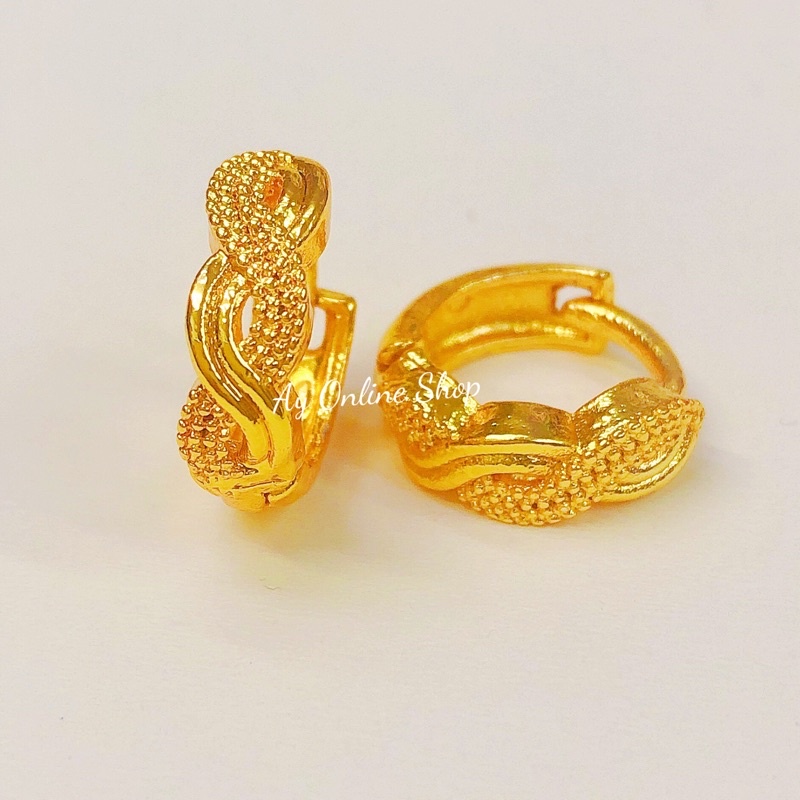 * READY STOCK * Subang Emas Korea Subang Bangkok Subang Earrings Gold ...