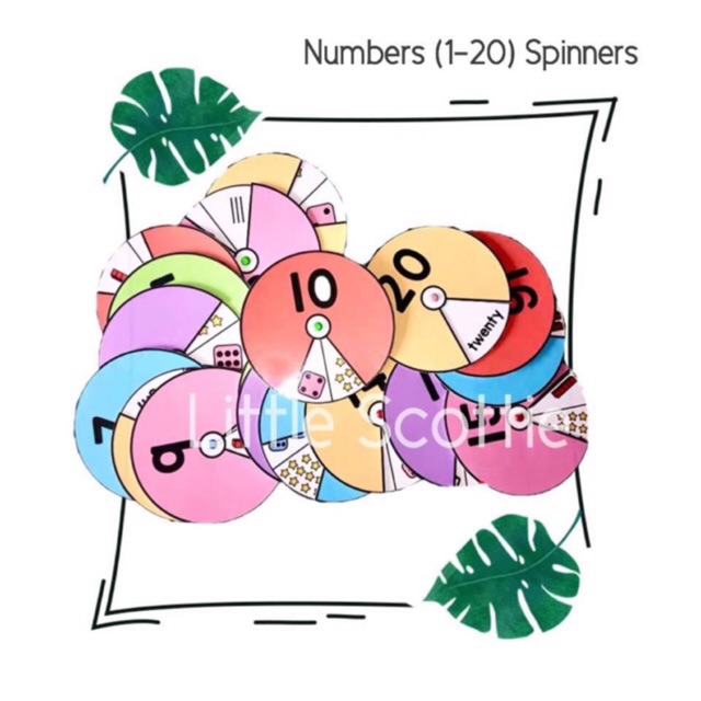 DIY NUMBERS (1-20) SPINNERS | Shopee Malaysia