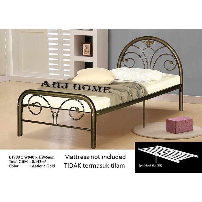 Katil Besi / Katil Bujang / Single Bed Frame / Metal Bed/ Furniture ...